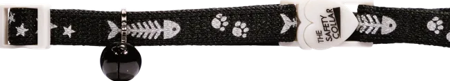 FISHBONE CAT COLLAR - BLACK – Pet Town