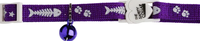 FISHBONE CAT COLLAR - PURPLE – Pet Town