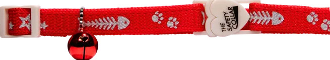 FISHBONE CAT COLLAR - RED – Pet Town